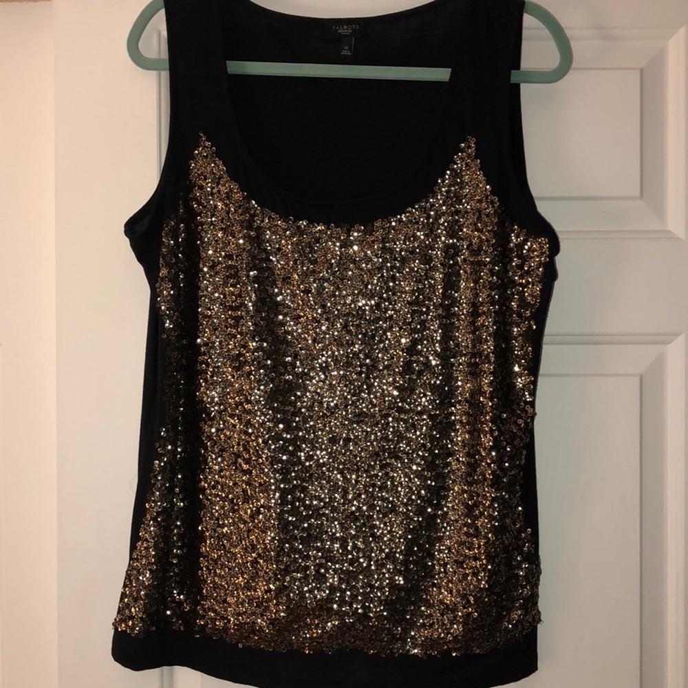Talbots Sequin Tank - Gem